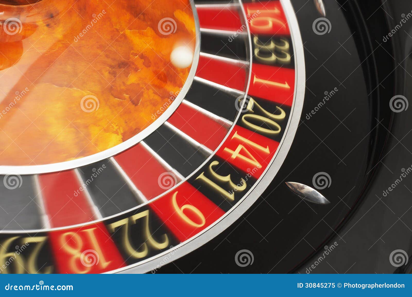 Roulette Wheel close up stock image. Image of wheel, gambling - 30845275