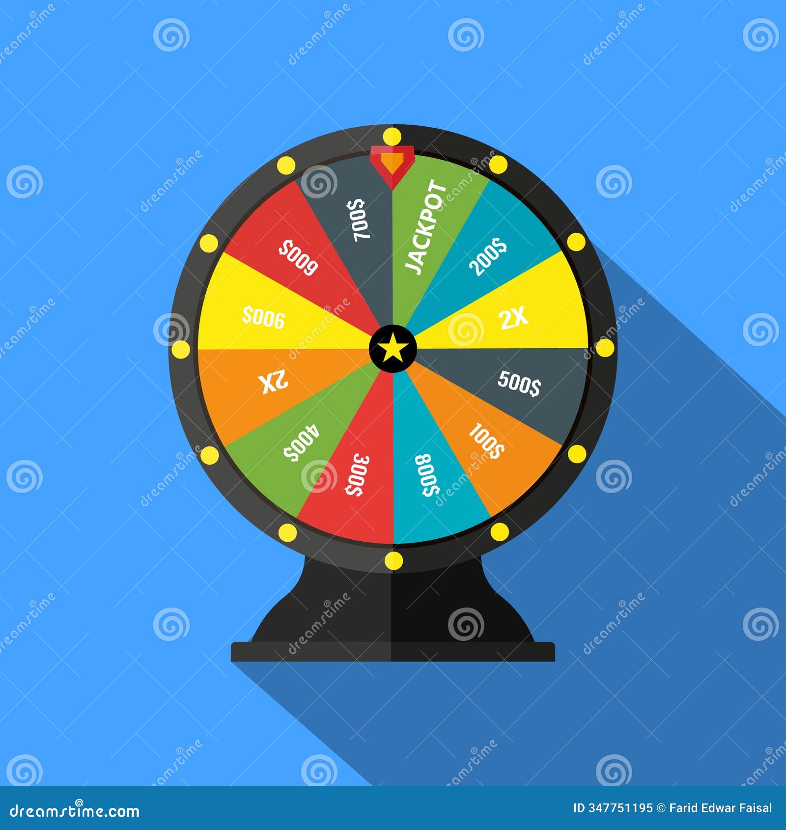 Roulette stock illustration. Illustration of wheel, black - 347751195