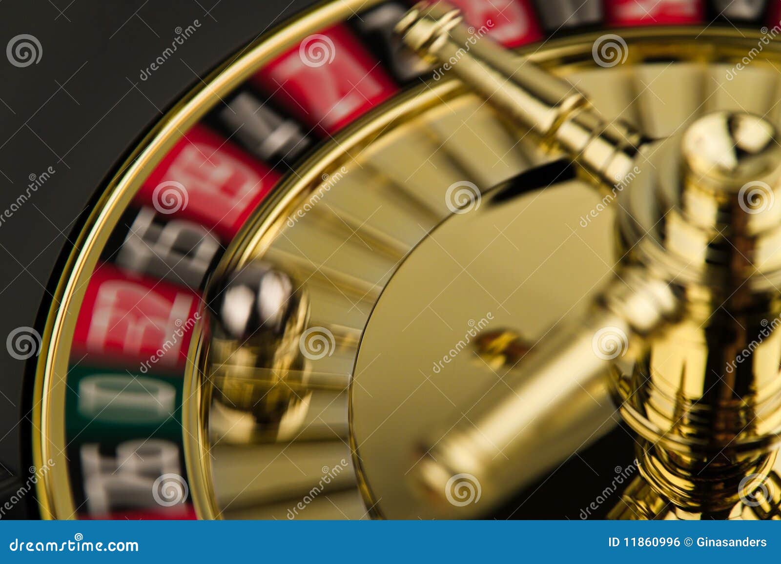 Roulette Wheel in Motion stock photo. Image of luck, closeup - 11860996
