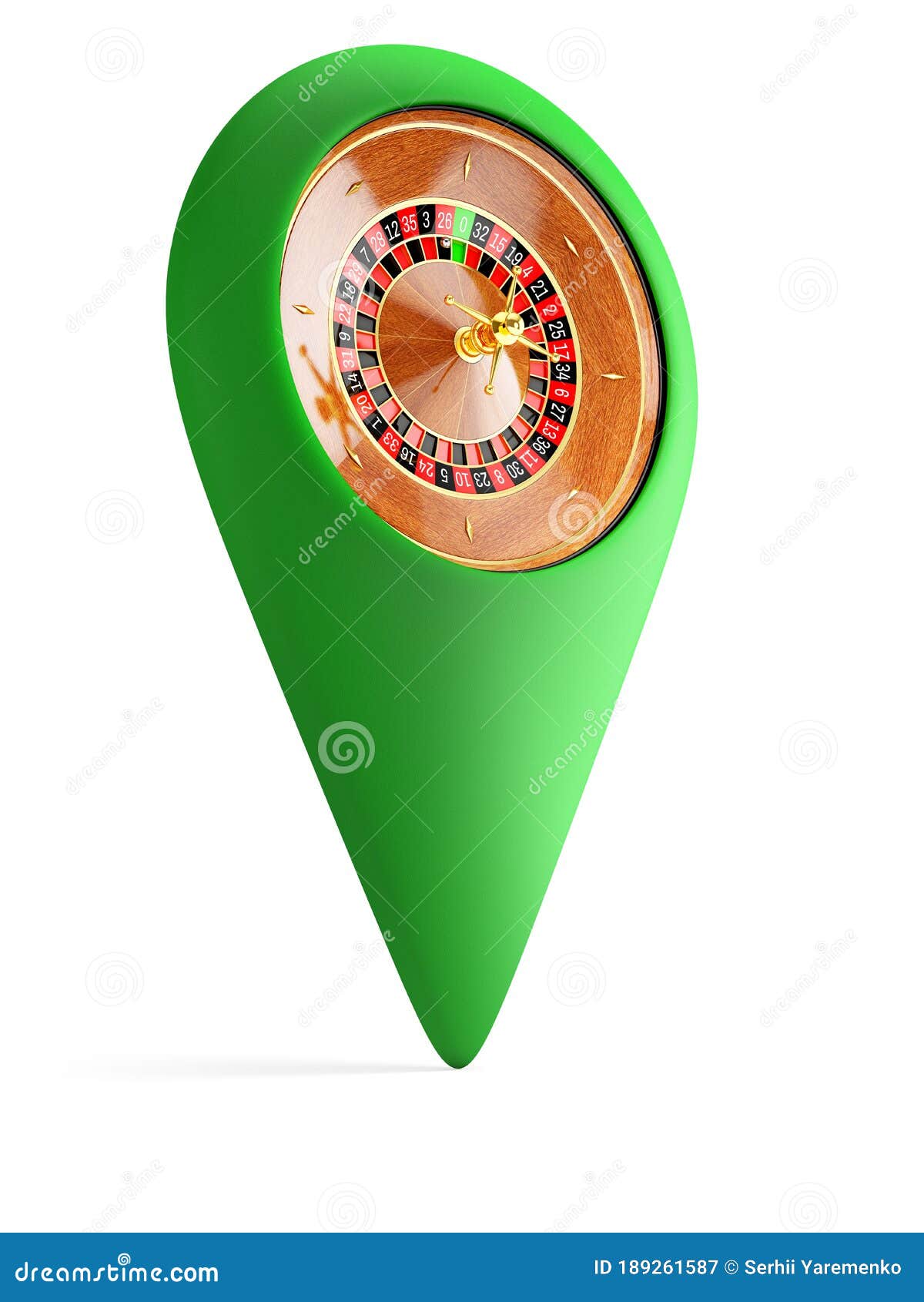 Roulette Wheel in the Pointer Stock Illustration - Illustration of ...