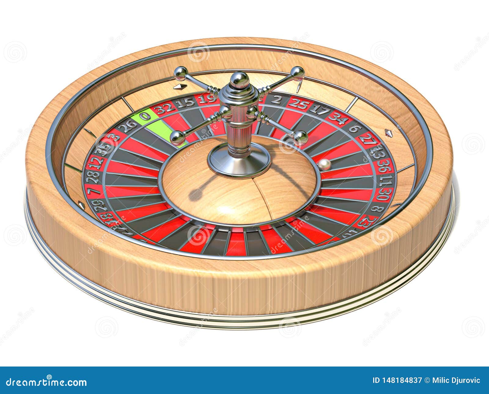 Roulette Wheel Side View 3D Stock Illustration - Illustration of ...