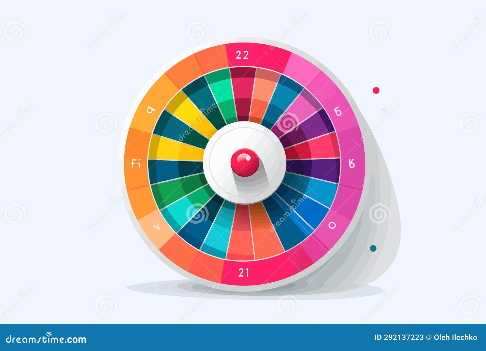 Roulette Wheel Vector Flat Minimalistic Isolated Vector Style ...