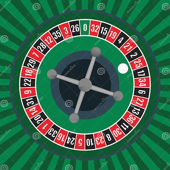Roulette Wheel stock vector. Illustration of circle, spin - 56582886