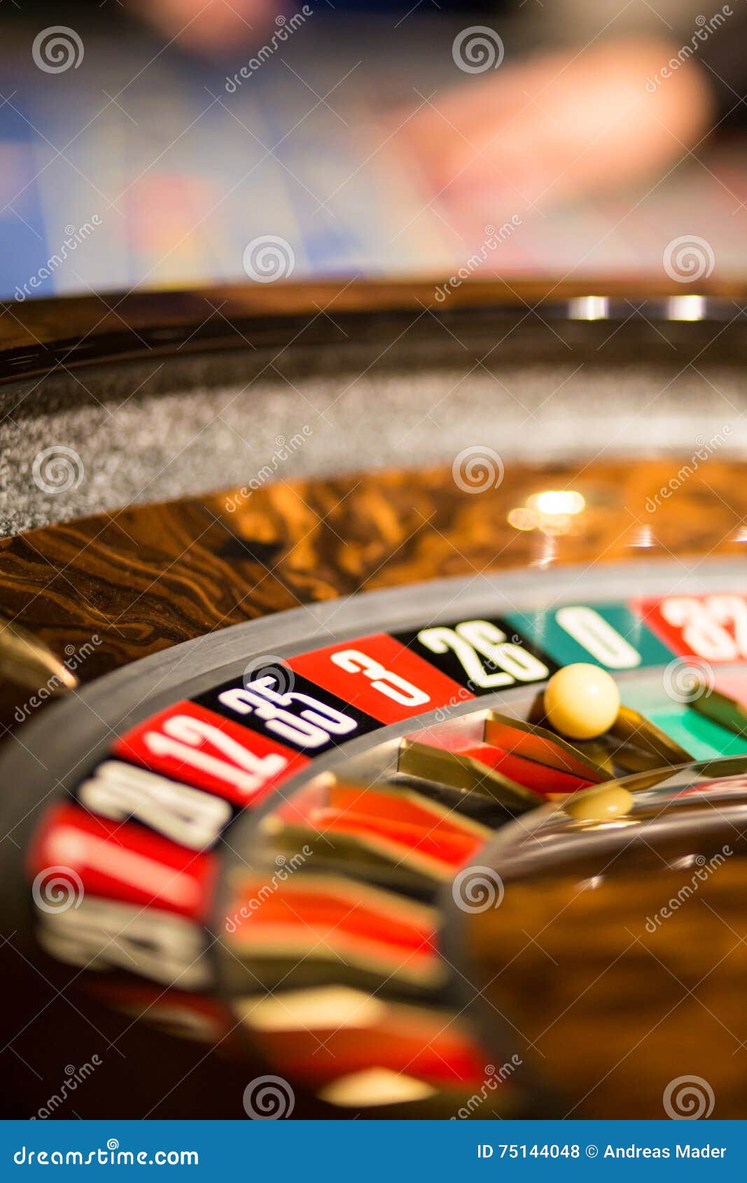Roulette wheel stock photo. Image of play, luck, table - 75144048