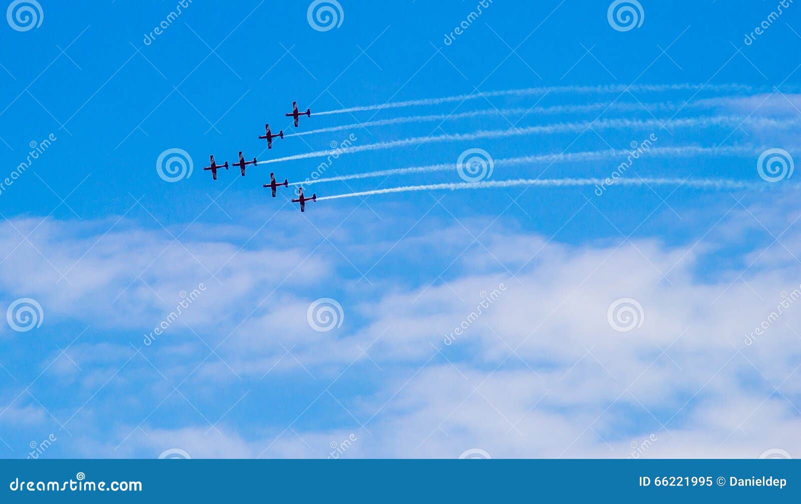The Roulettes in Blue Sky stock image. Image of high - 66221995
