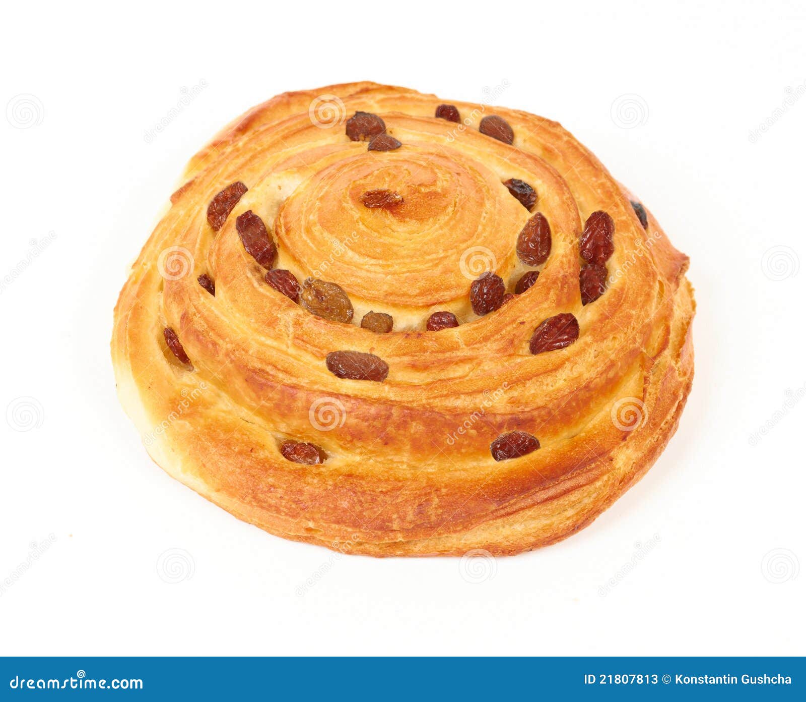 Roulis Avec Des Raisins Secs Image stock - Image du croquant, brioche ...