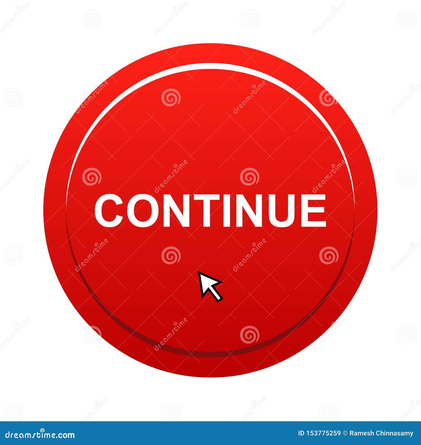 Continue button stock vector. Illustration of information - 153775259