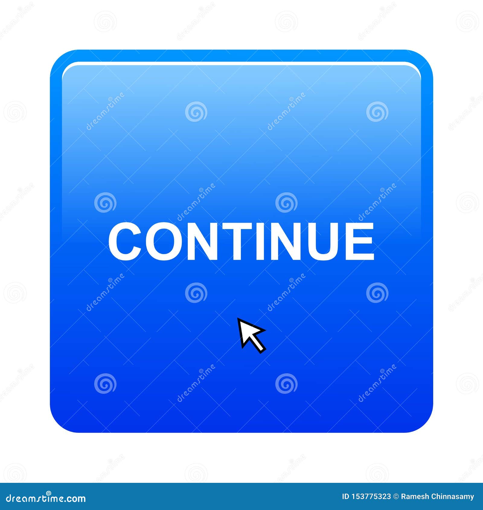 Continue button stock vector. Illustration of abstract - 153775323