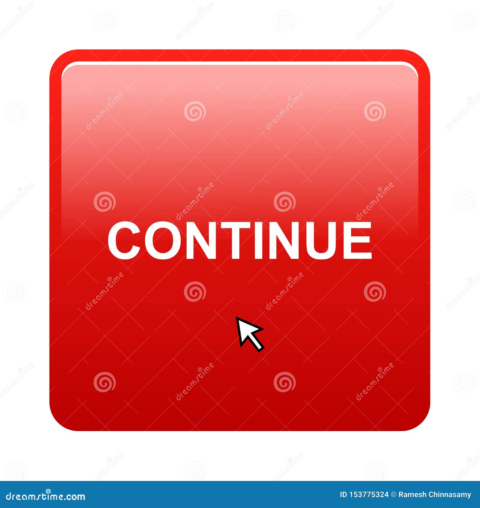 Continue button stock vector. Illustration of blog, arrival - 153775324