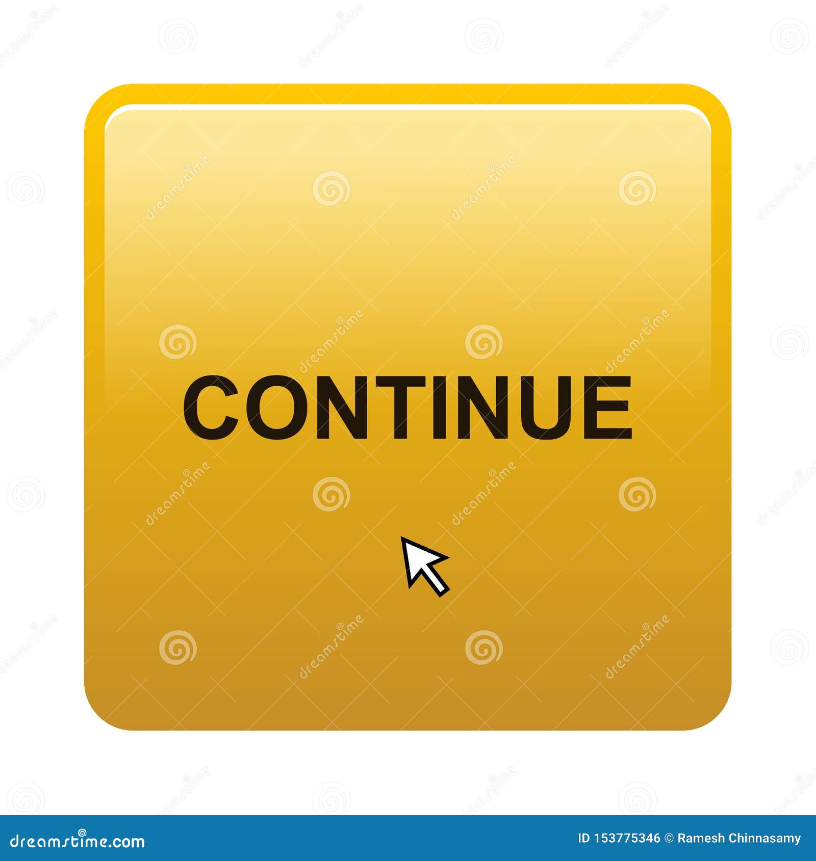 Continue button stock vector. Illustration of background - 153775346