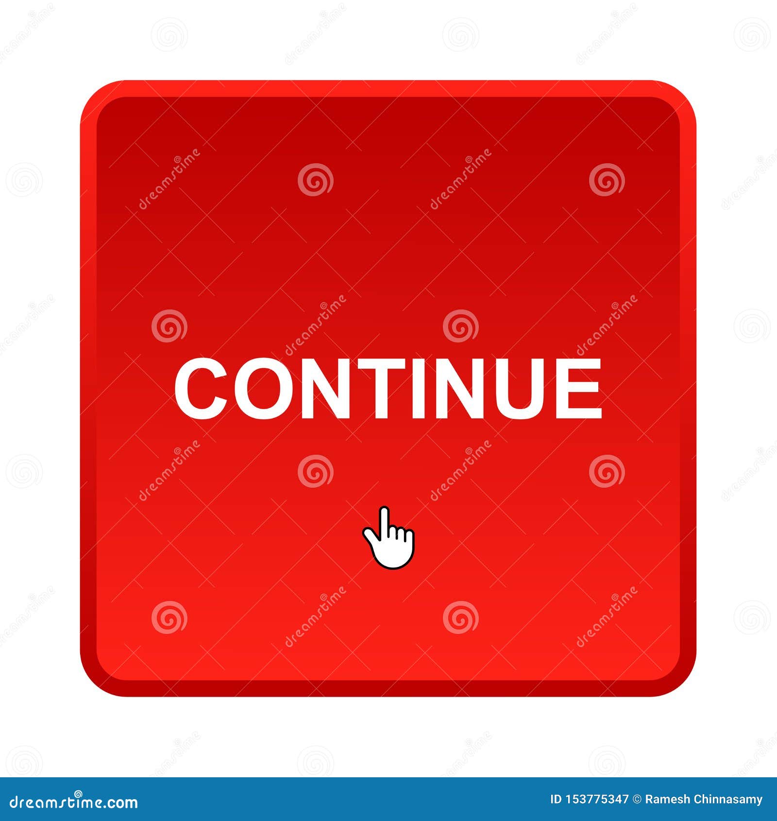 Continue button stock vector. Illustration of glass - 153775347