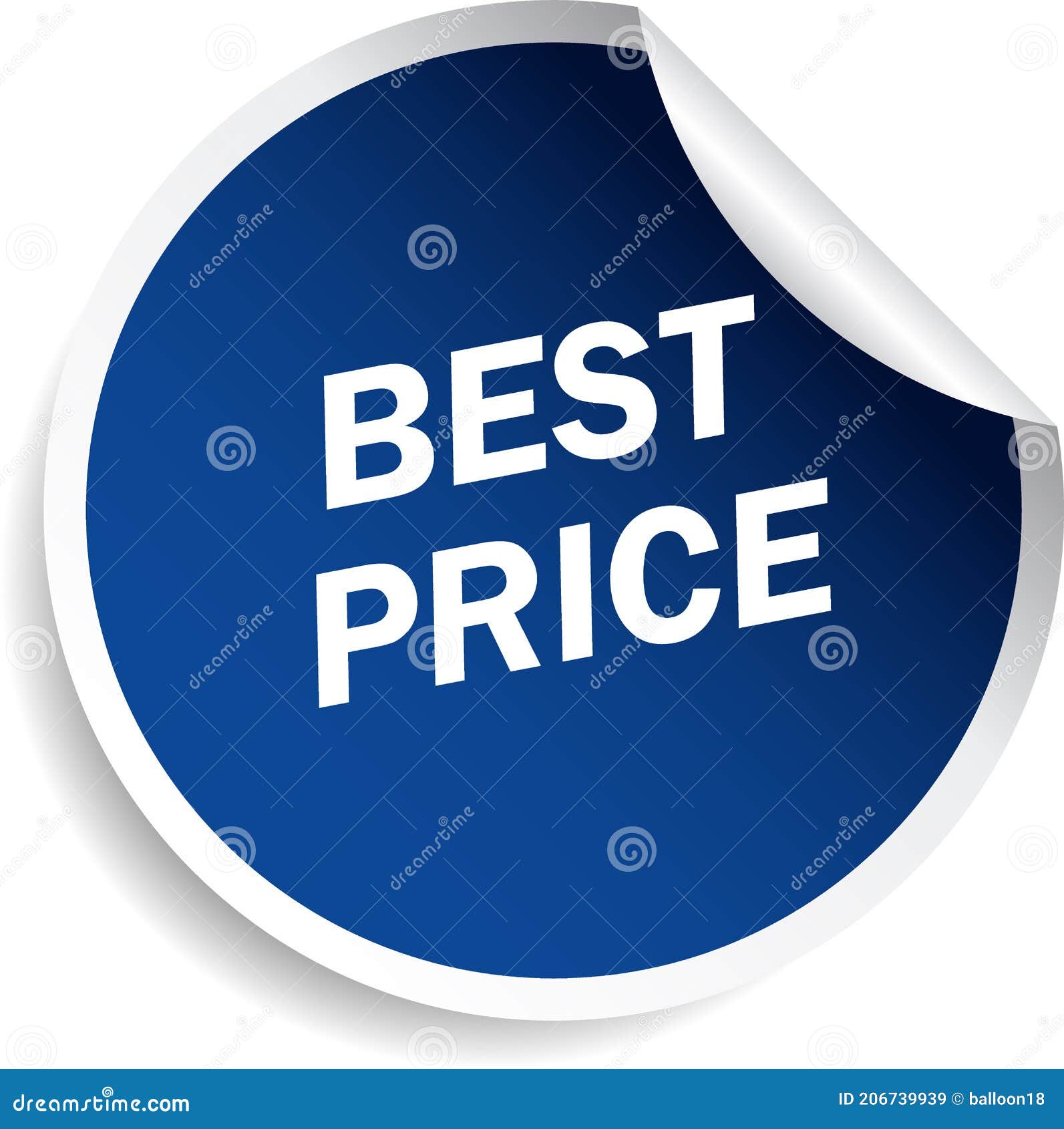 Best price sticker stock vector. Illustration of label - 206739939