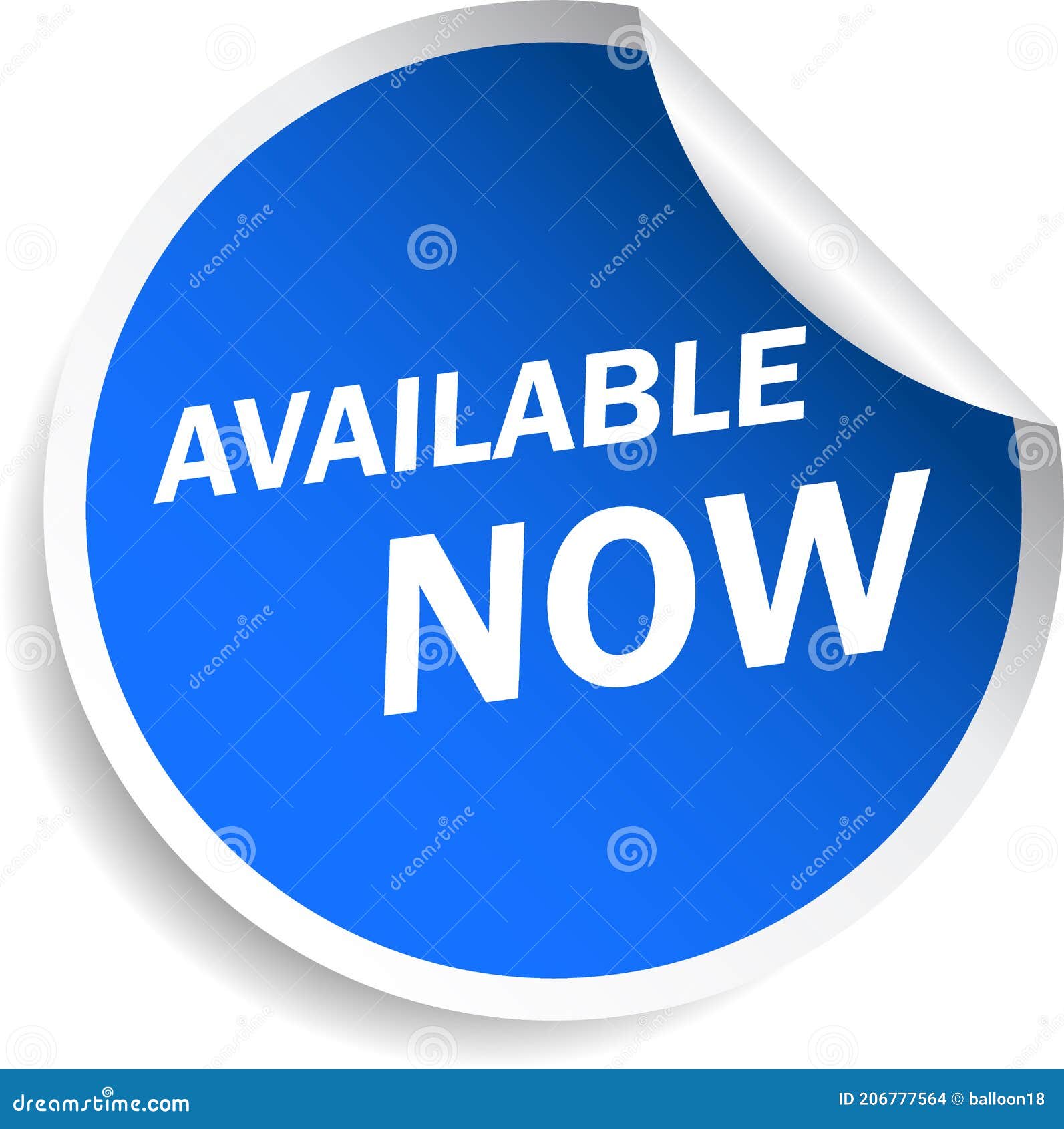 Available Now Vector Sticker Stock Illustration - Illustration of deal ...