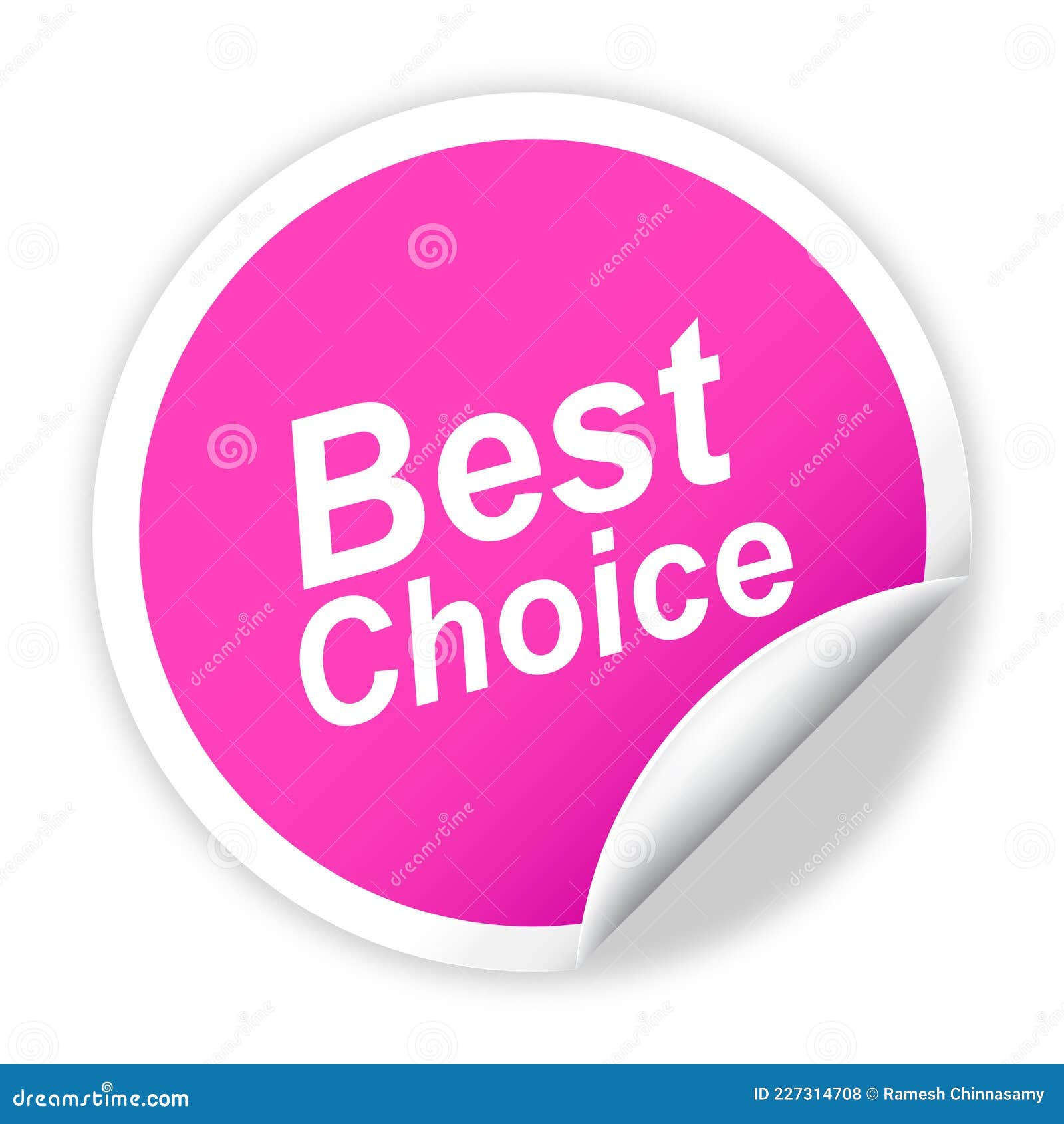 Best Choice Sticker Vector Illustration Stock Illustration ...