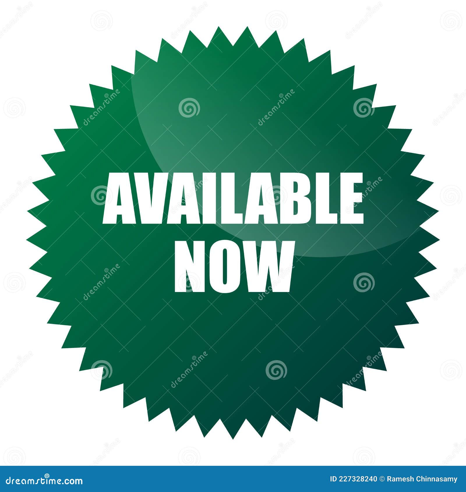 Available Now Sticker Vector Illustration Stock Illustration ...