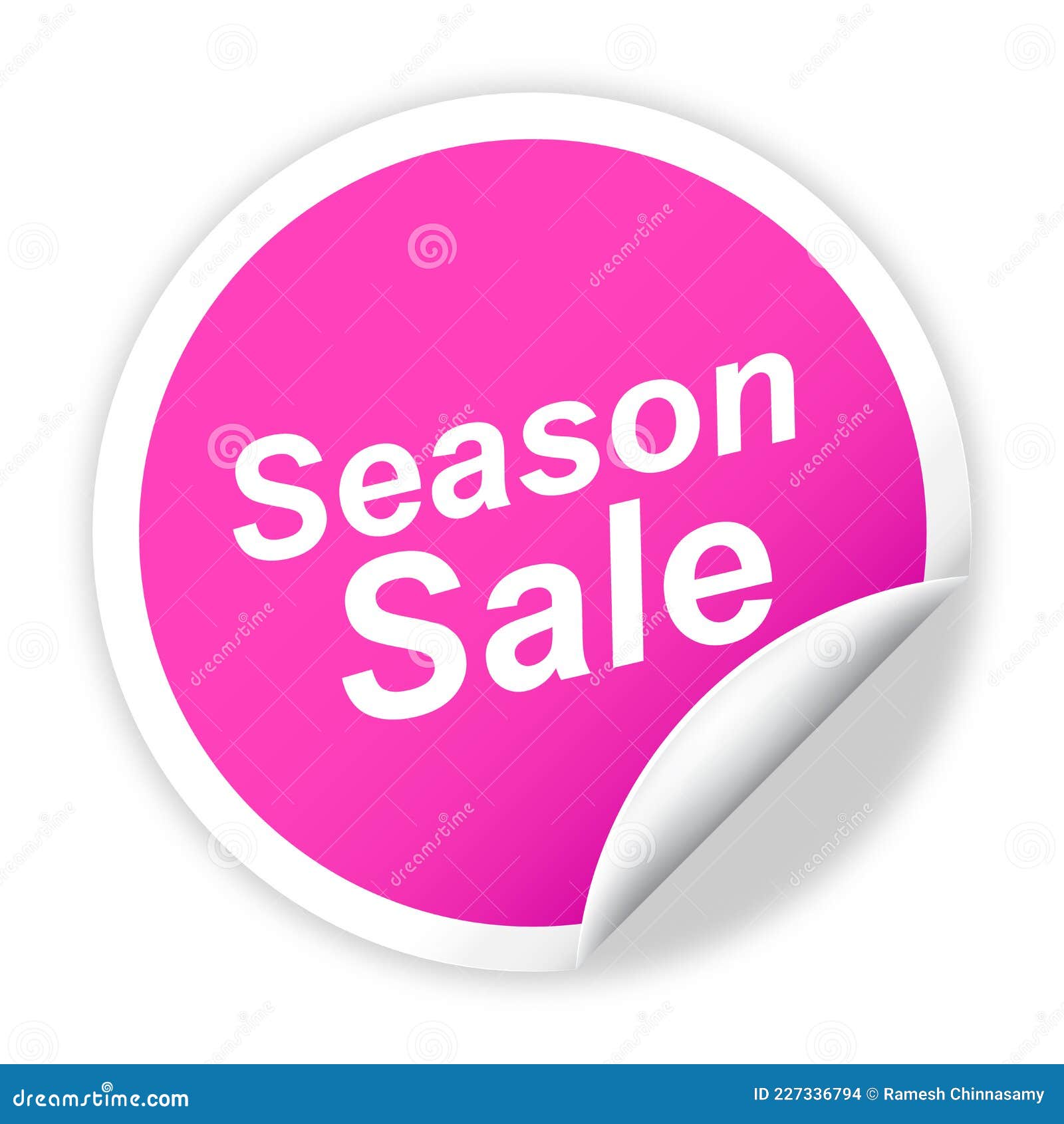 Season Sale Sticker Vector Illustration Stock Illustration ...