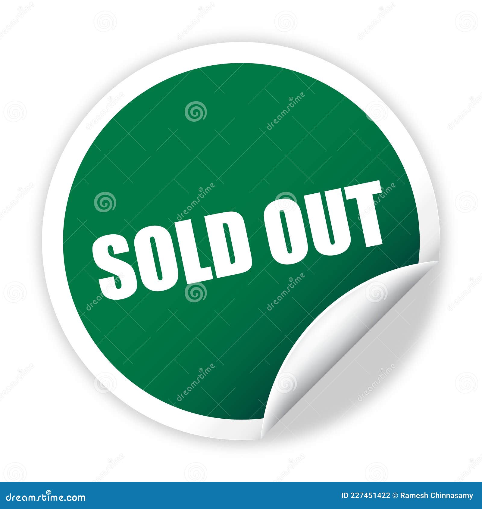 Sold Out Sticker Vector Illustration Stock Illustration - Illustration ...