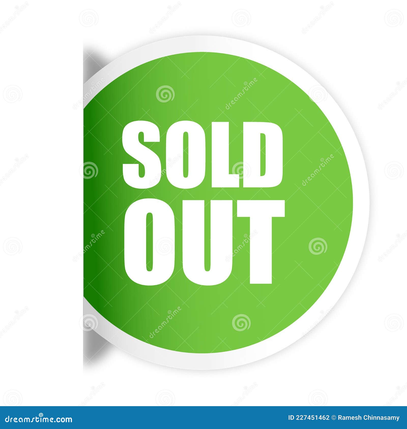 Sold Out Sticker Vector Illustration Stock Illustration - Illustration ...