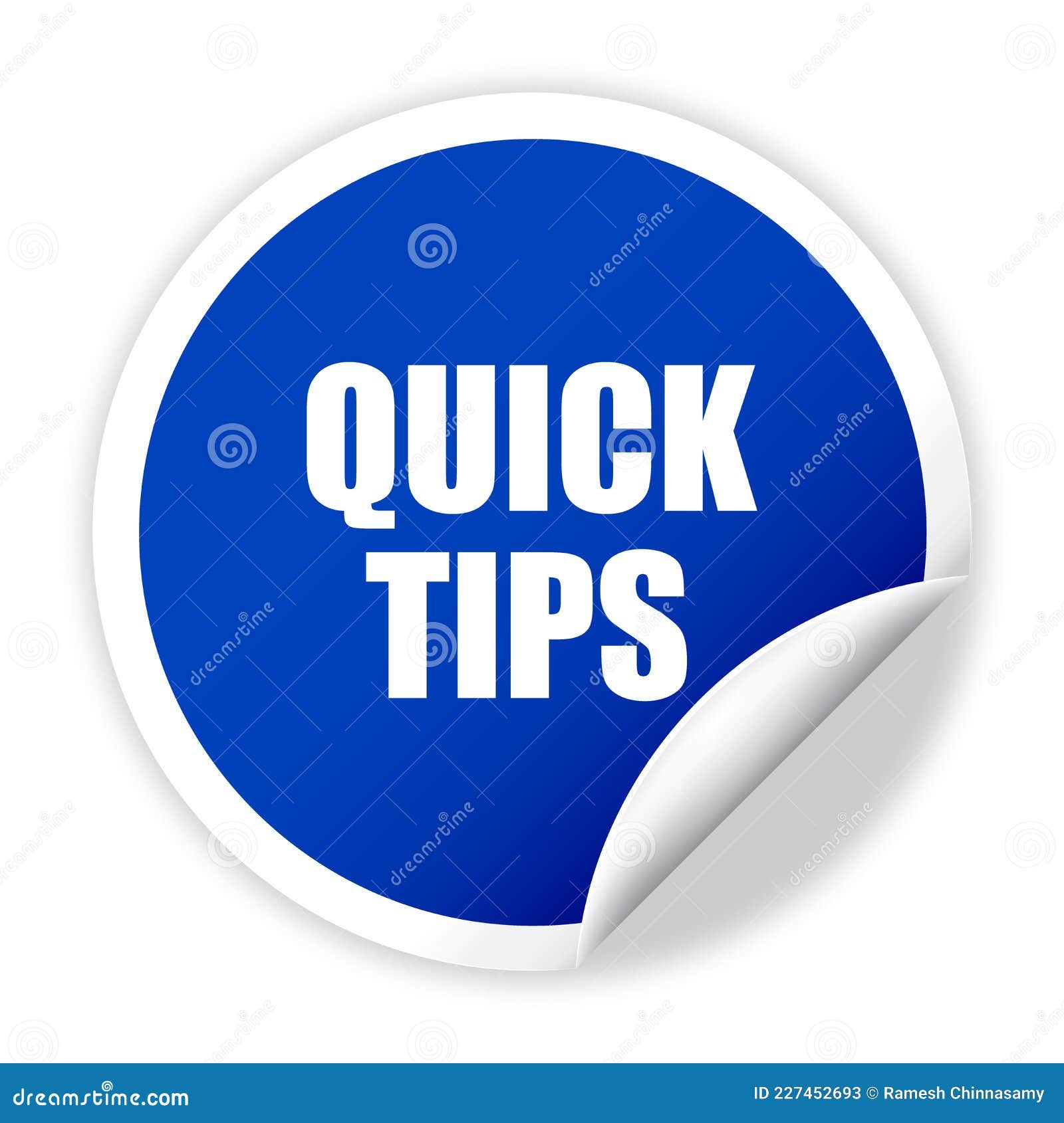Quick Tips Sticker Vector Illustration Stock Illustration ...