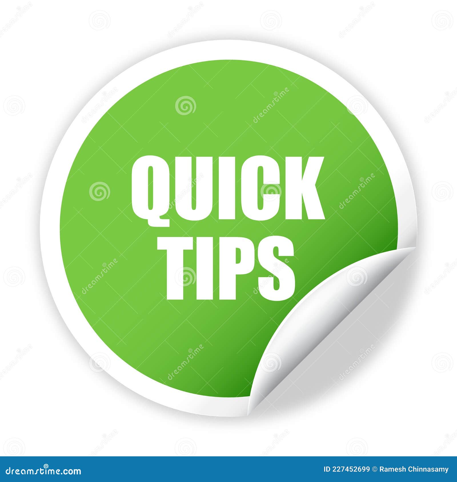 Quick Tips Sticker Vector Illustration Stock Illustration ...