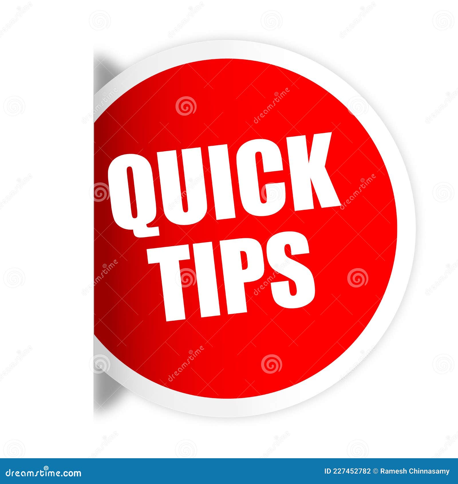 Quick Tips Sticker Vector Illustration Stock Illustration ...