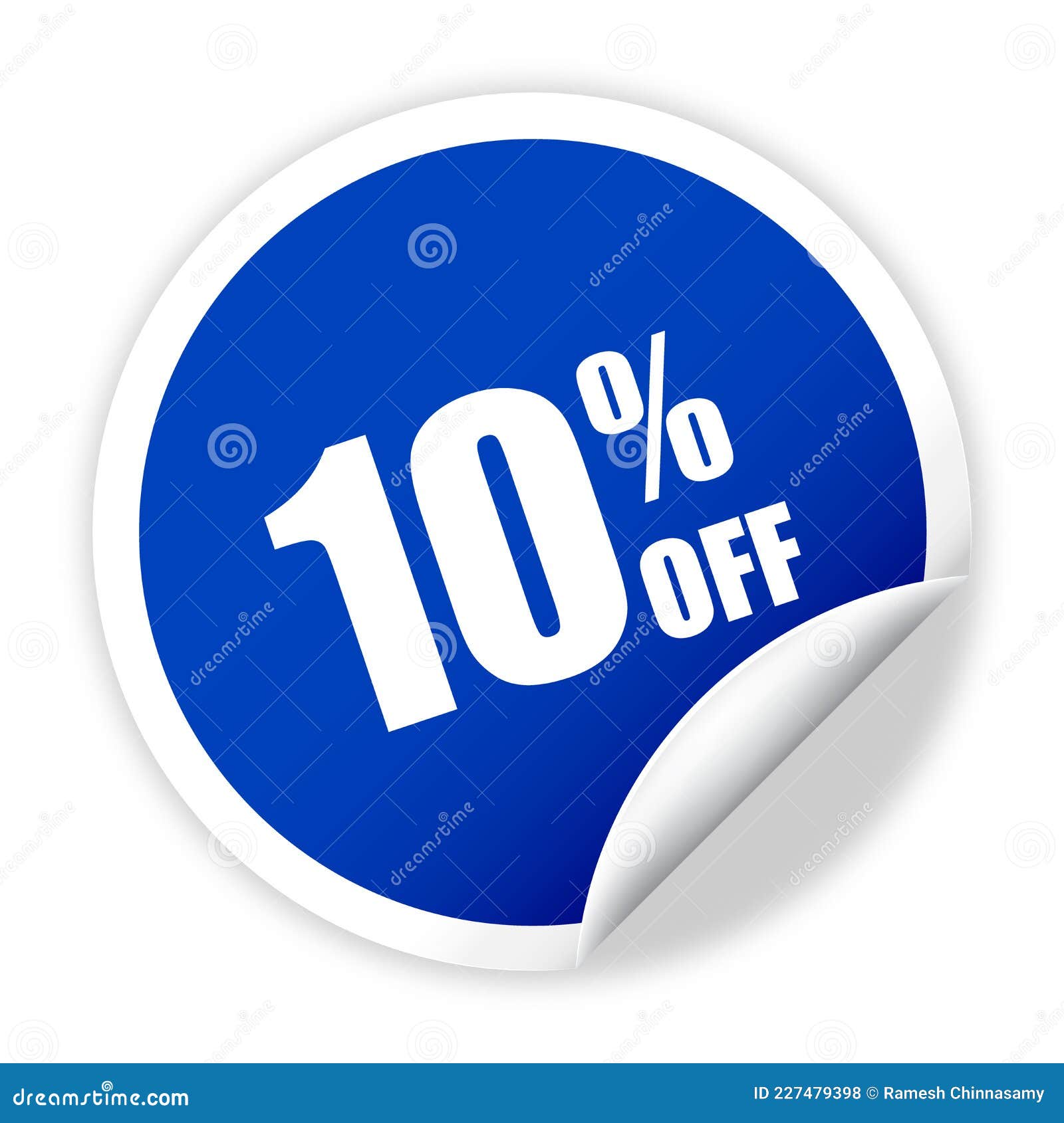 10 Percent Off Sticker Vector Stock Illustration - Illustration of ...