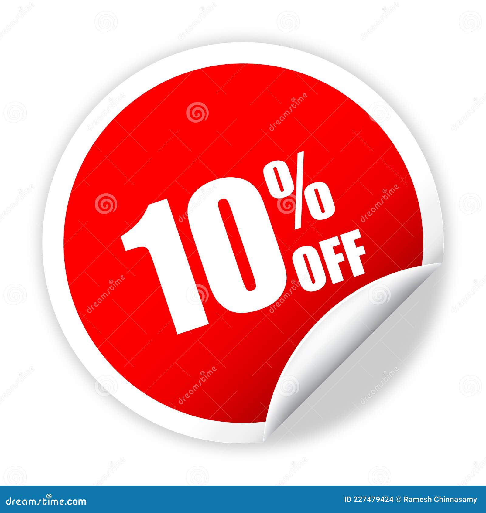 10 Percent Off Sticker Vector Stock Illustration - Illustration of ...