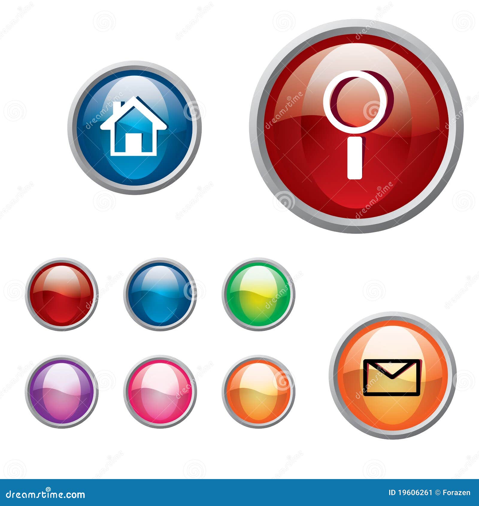 Round 3d button stock vector. Illustration of website - 19606261