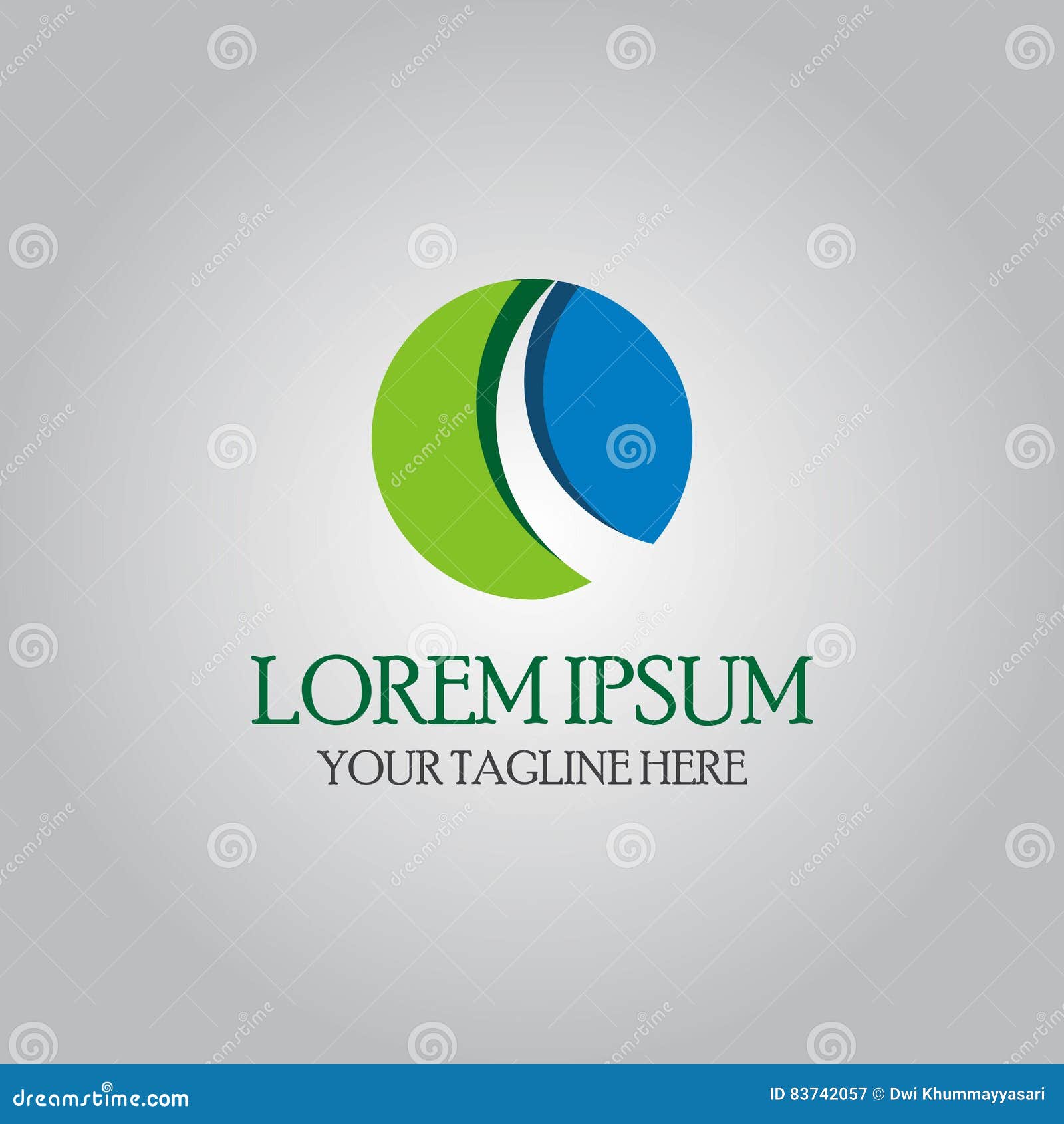 Round abstract logo stock vector. Illustration of blue - 83742057