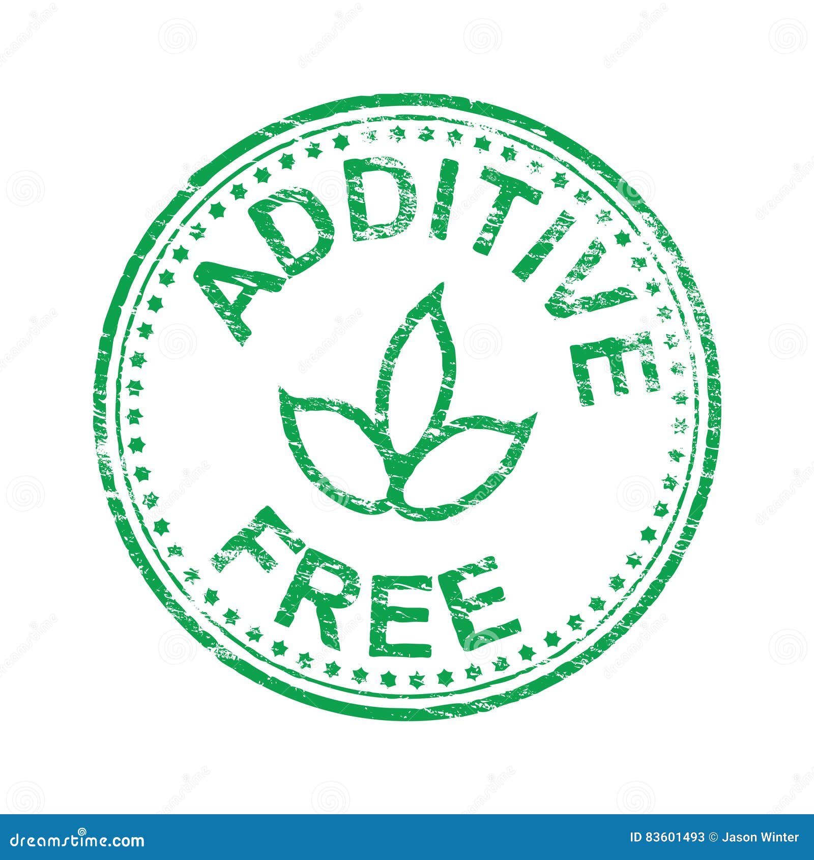 Round Additive Free Stamp stock vector. Illustration of preservative ...