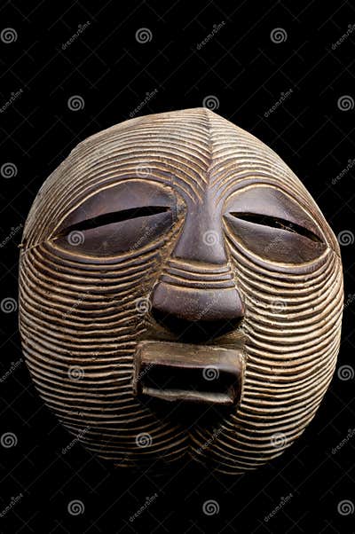 Round African mask editorial photography. Image of south - 20578557