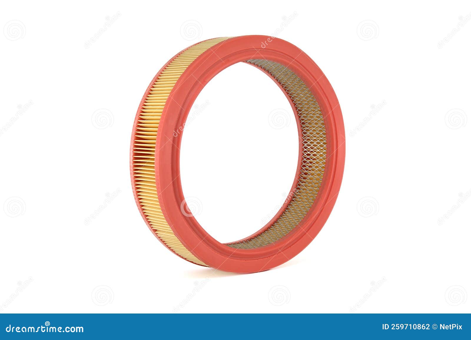 Round Air Filter Isolated on a White Background Stock Photo - Image of ...