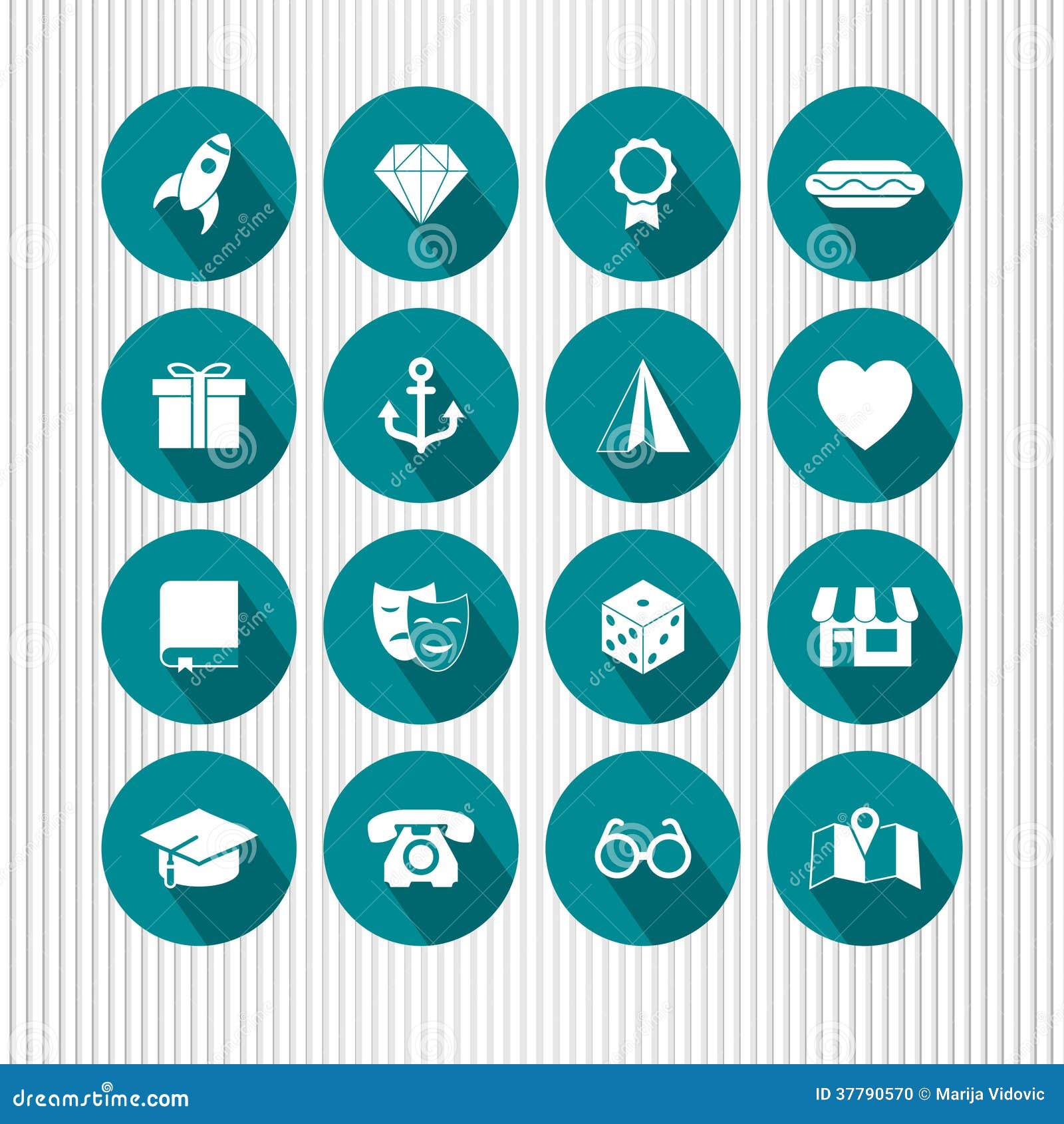 Round aqua icons stock vector. Illustration of blue, colorful - 37790570