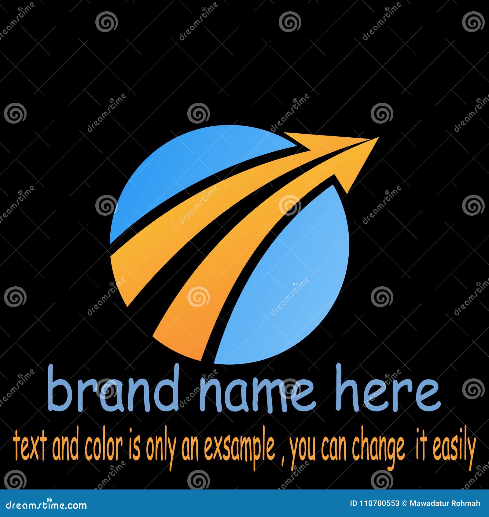 Round arrow logo vector stock vector. Illustration of collection ...