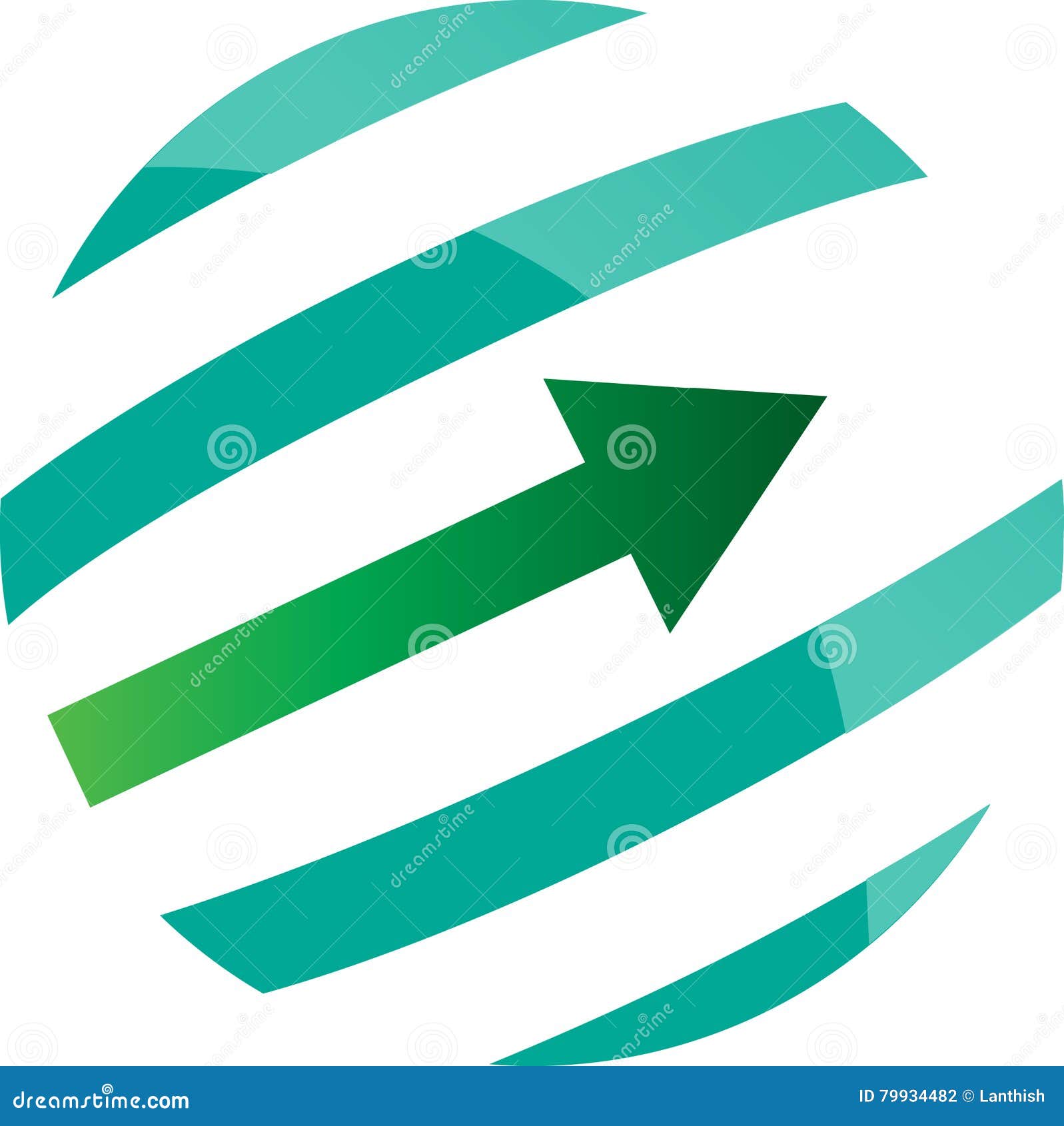 Round Arrow Raising Concept Stock Vector - Illustration of account ...