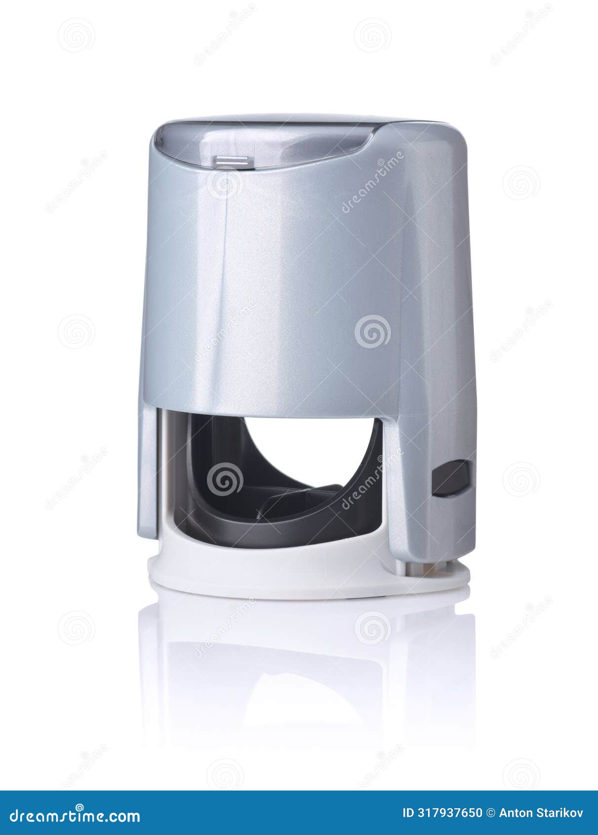 Round Automatic Rubber Stamp Stock Photo - Image of stamper, automatic ...