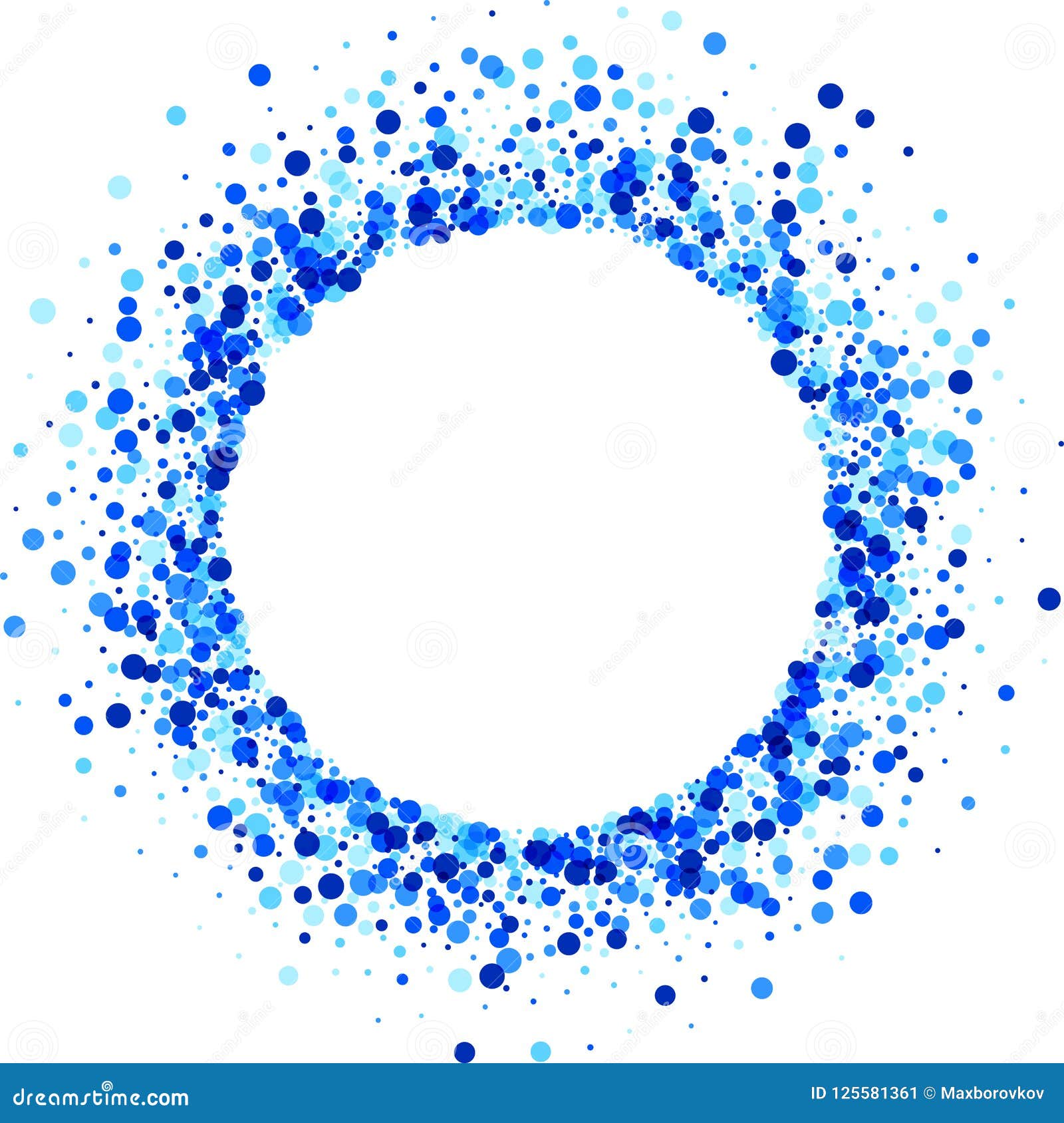 Round Background with Drops. Stock Vector - Illustration of confetti ...