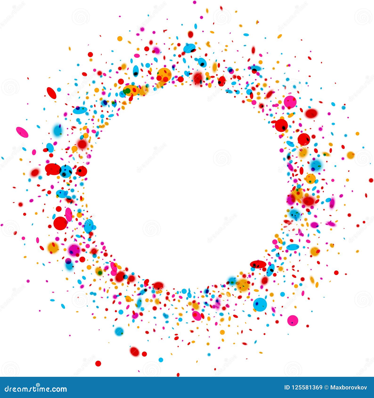 Round Background with Drops. Stock Vector - Illustration of blue, card ...