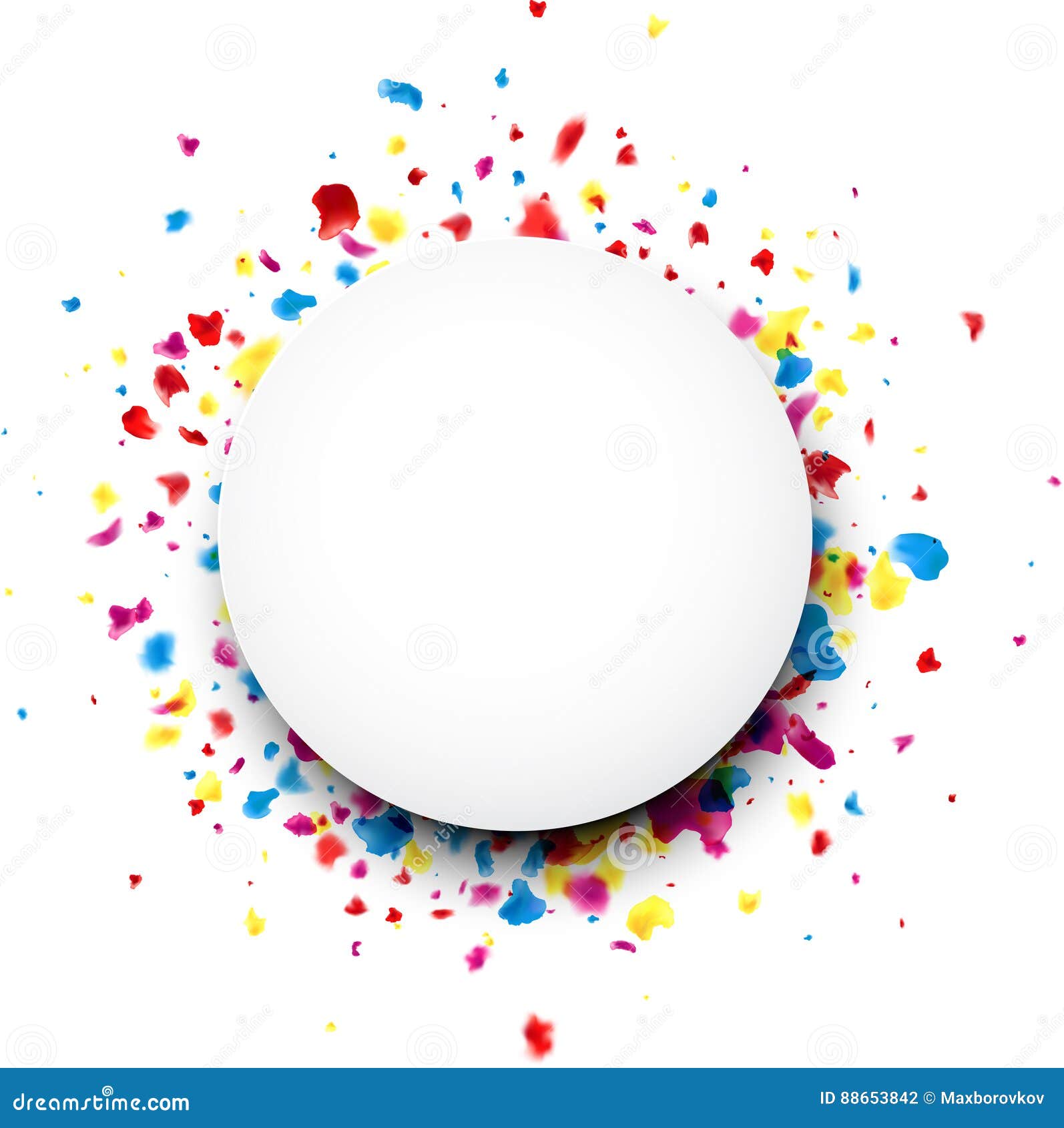 Round Background with Drops. Stock Vector - Illustration of grunge ...