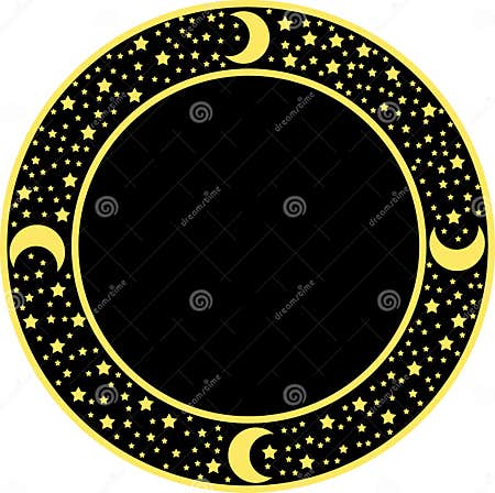 Round Background with Stars Stock Vector - Illustration of copy, offers ...