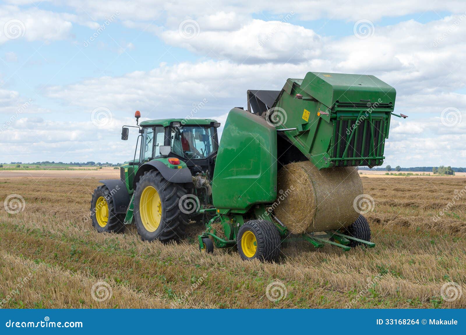 Round baler stock photo. Image of equipment, empty, mesh - 33168264