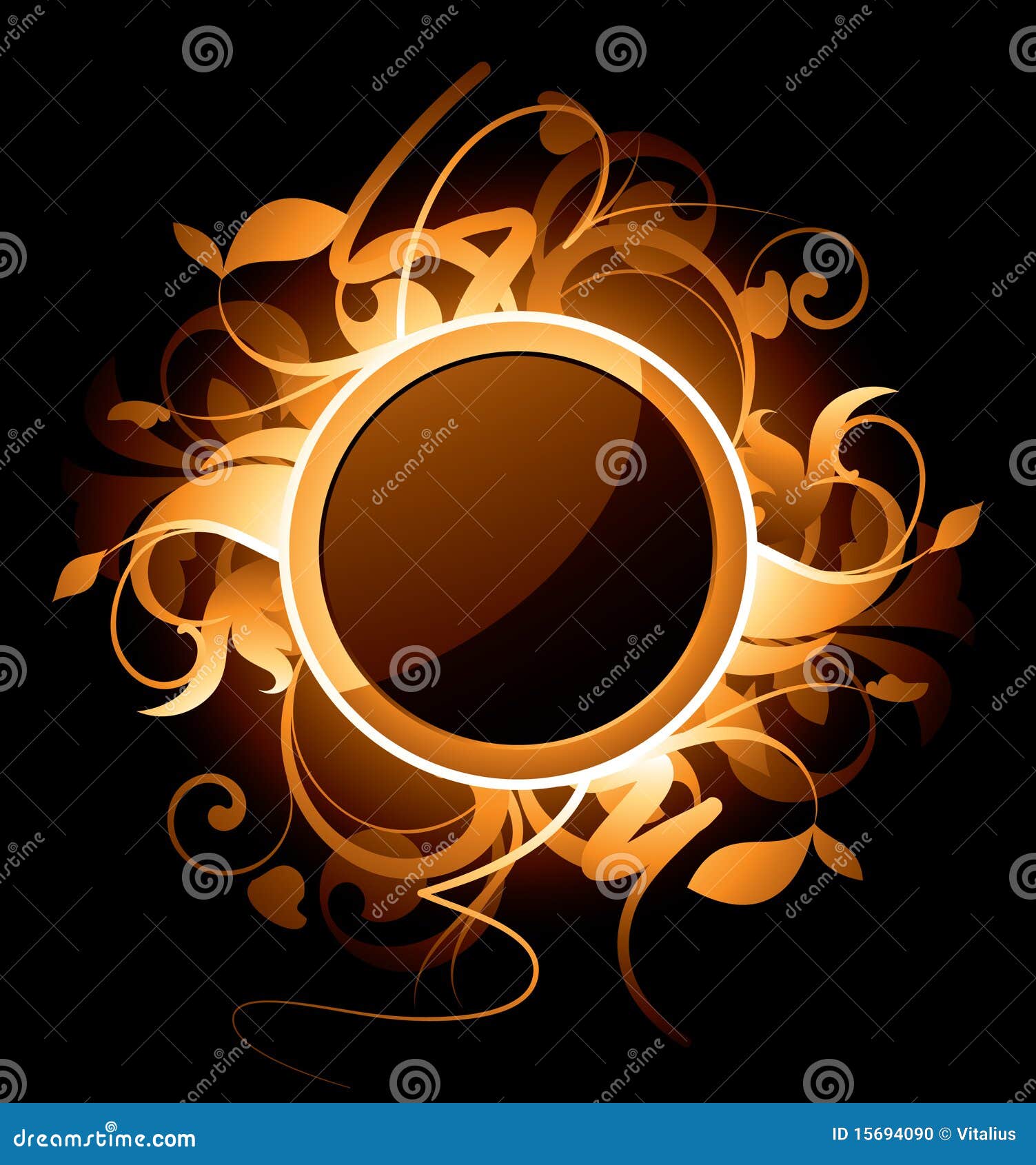 Round banner stock vector. Illustration of frame, element - 15694090