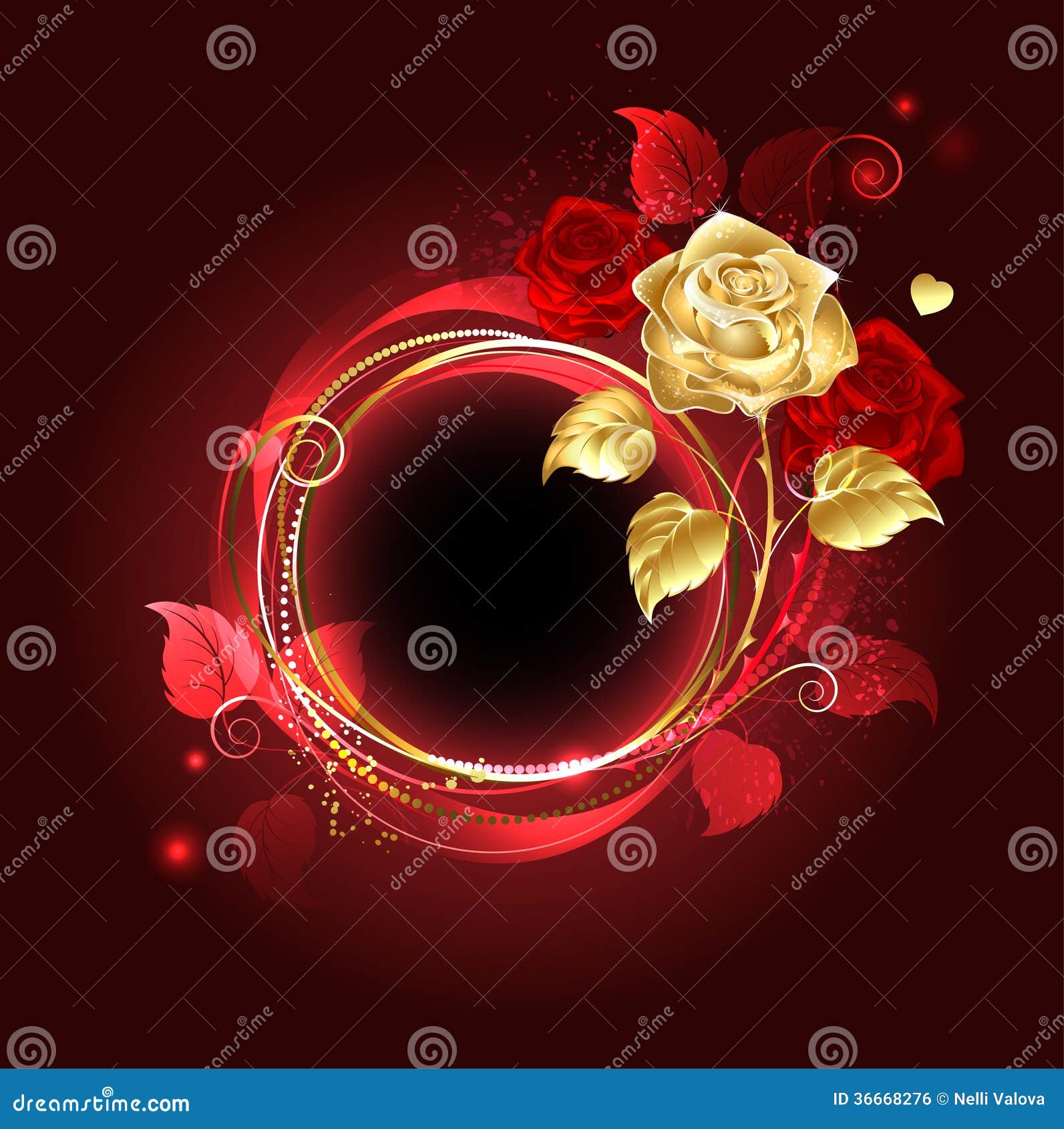 Round Banner With Angel Wings Vector Illustration | CartoonDealer.com ...