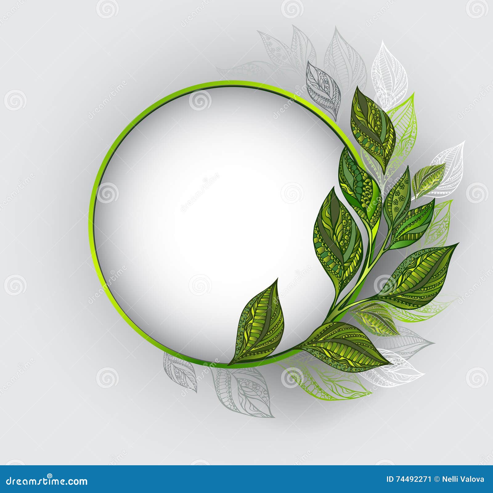 Round Banner With Gold Ribbon Banner And Gold Frame On Transparent ...