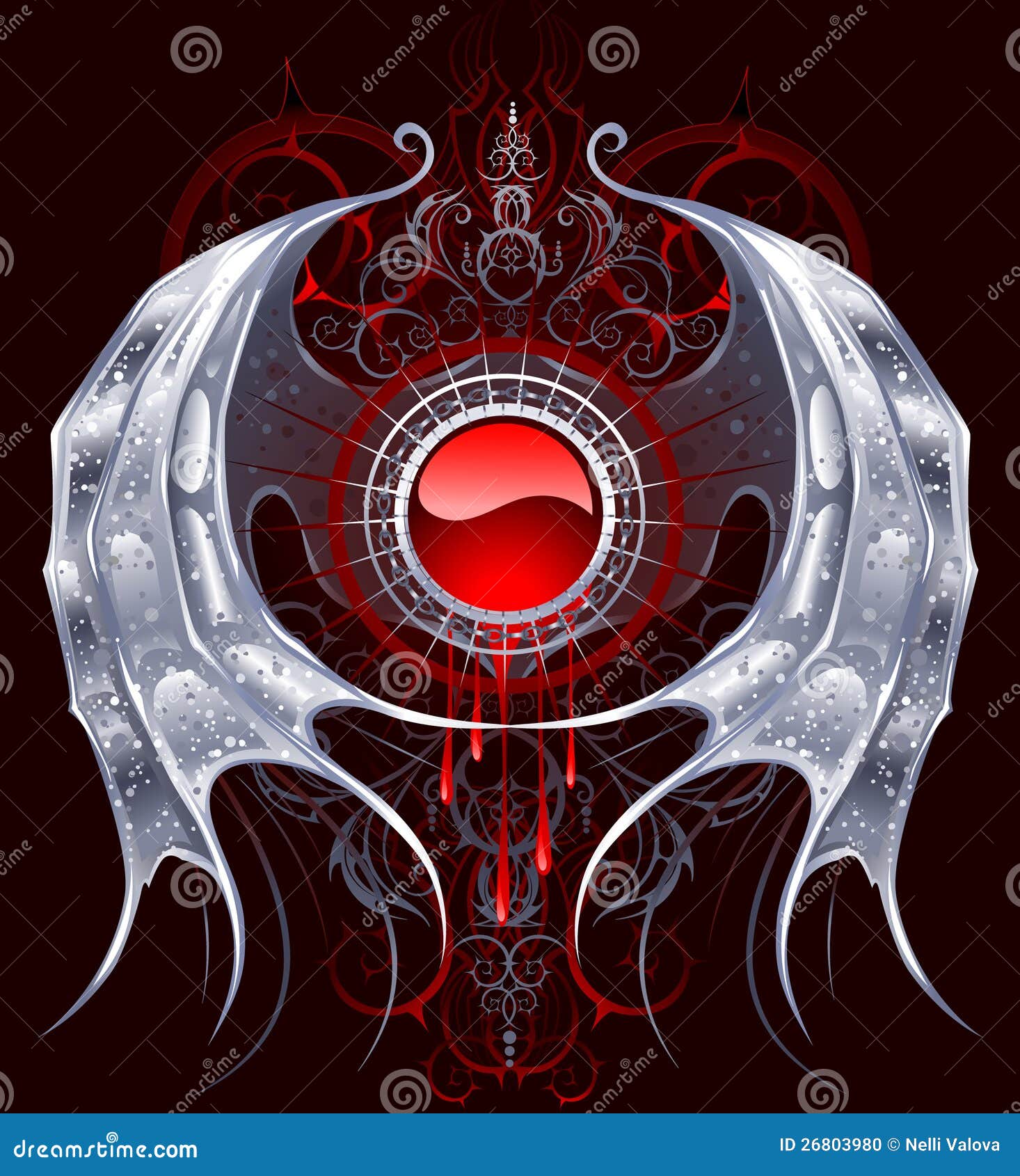 Banner With Wings Cartoon Vector | CartoonDealer.com #19951717