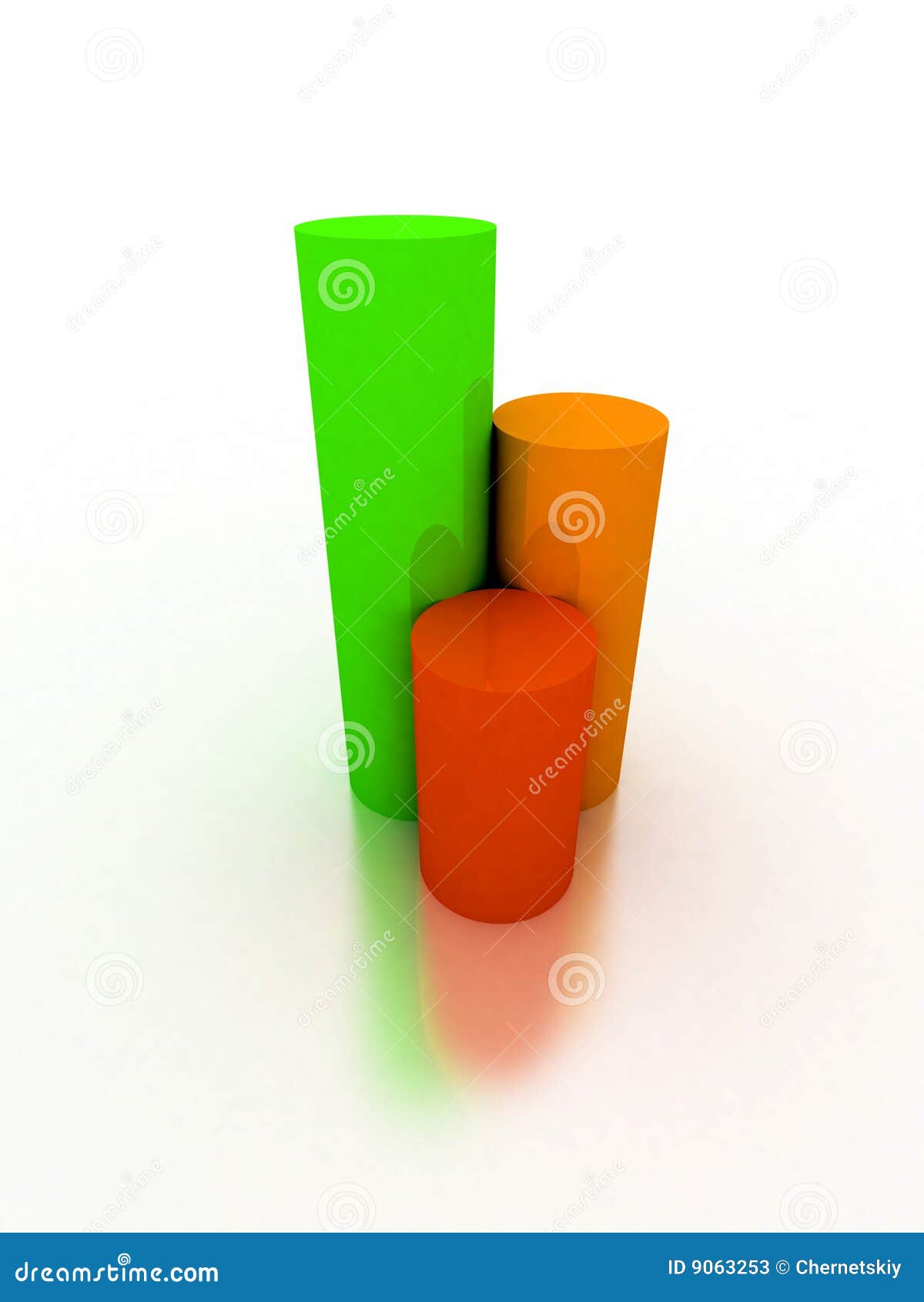 Round bar chart stock illustration. Illustration of office - 9063253
