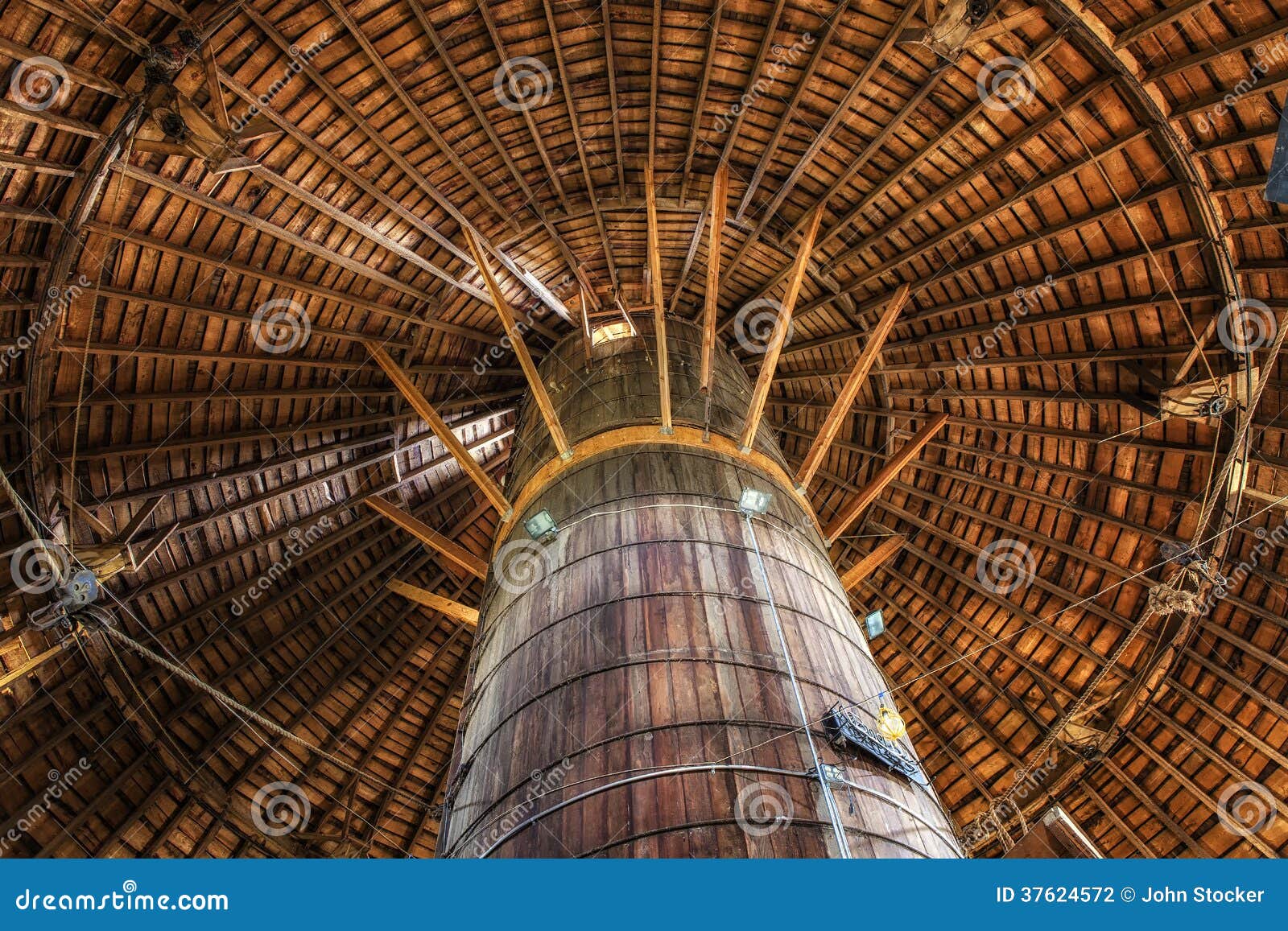 Round Barn Rafters stock photo. Image of agriculture - 37624572