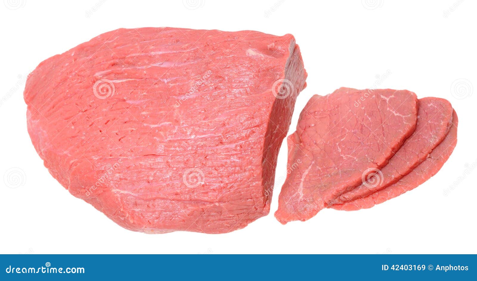 Round beef eye meat stock image. Image of meat, tender - 42403169