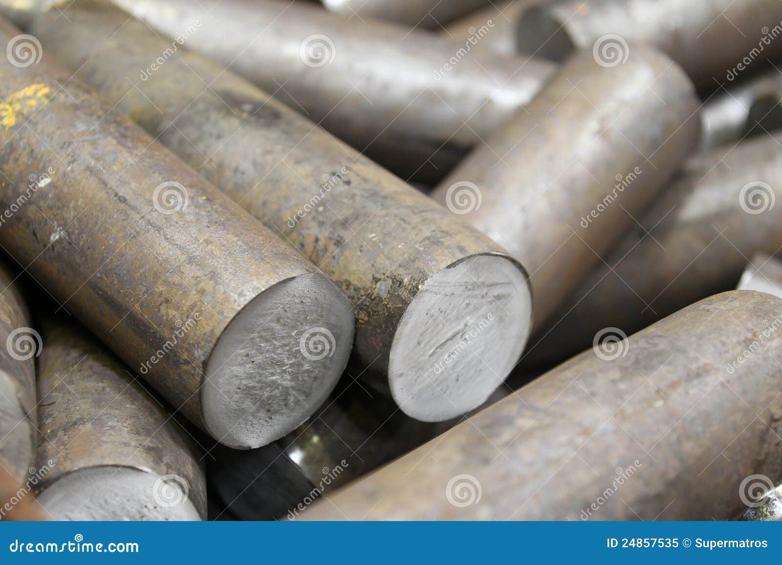 Round billet of metal stock image. Image of iron, metal - 24857535