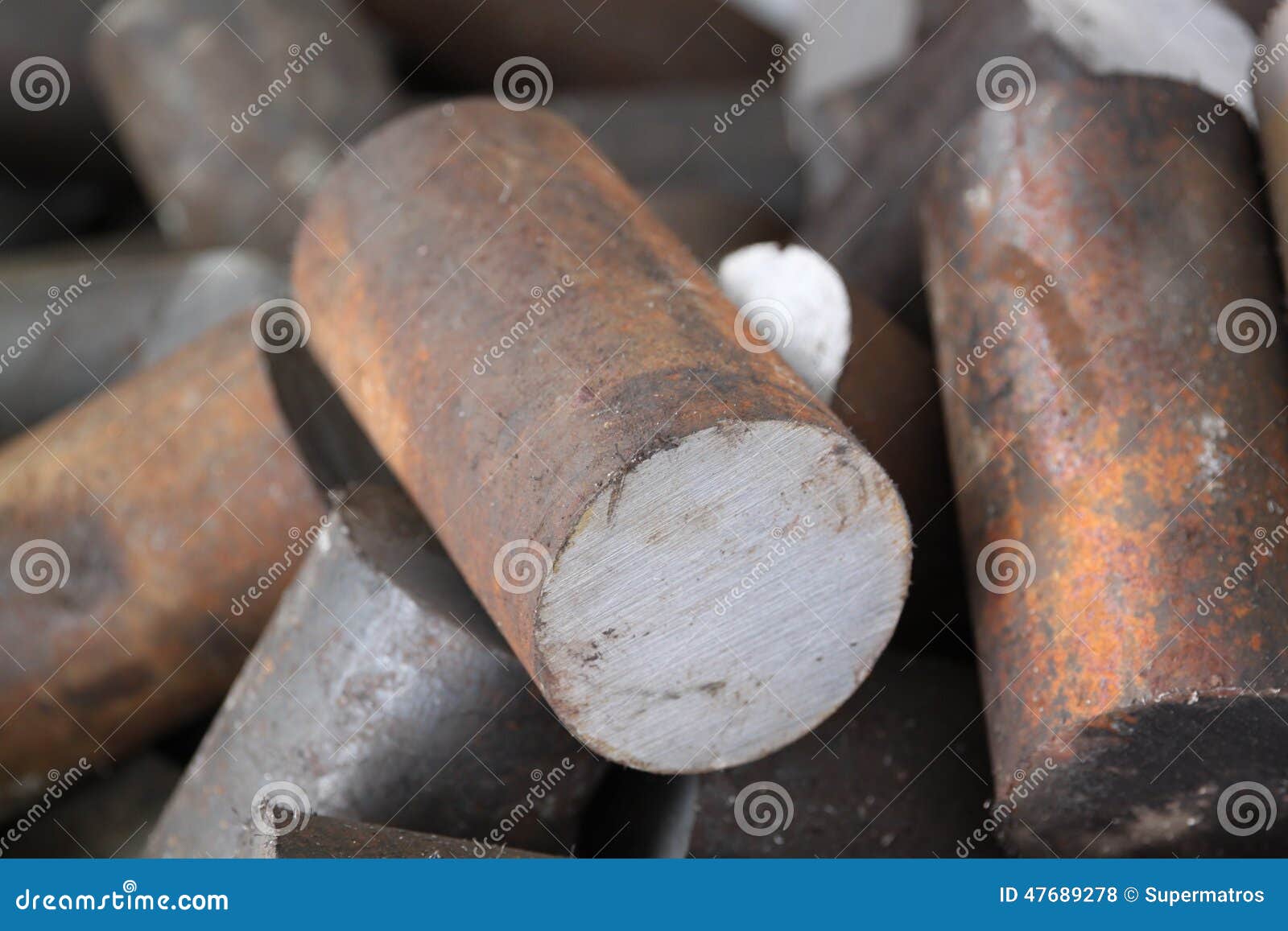 Round billet of metal stock photo. Image of measuring - 47689278